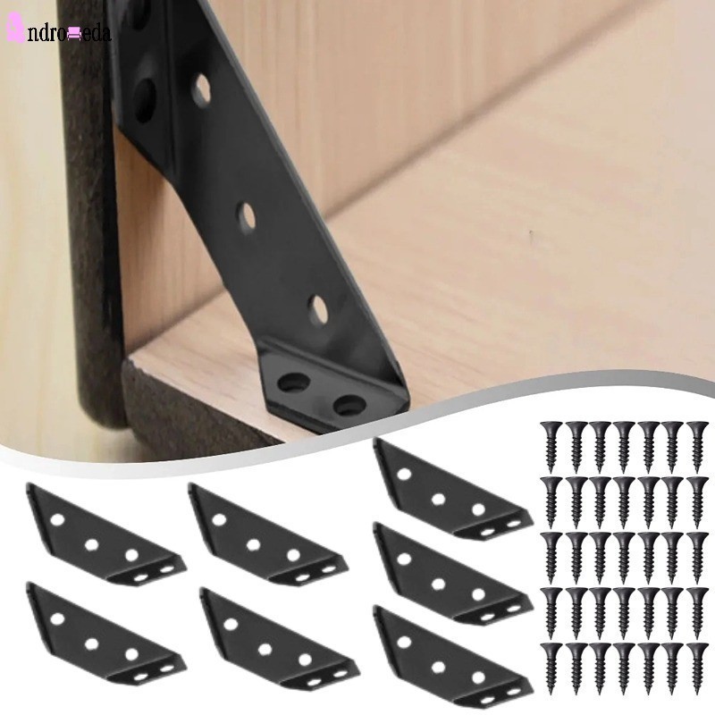 5Pcs/5Sets Simple Triangular Bracket Thickened Wall Fixed Support Frame ...