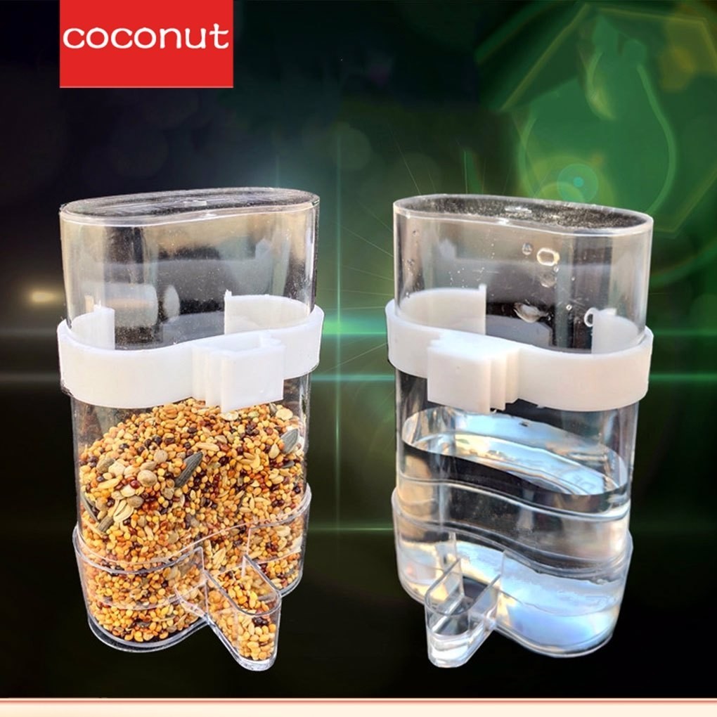 【Coco】Automatic Bird Waterer Feeder - Easy Fill In Any Bird Cage Bird ...