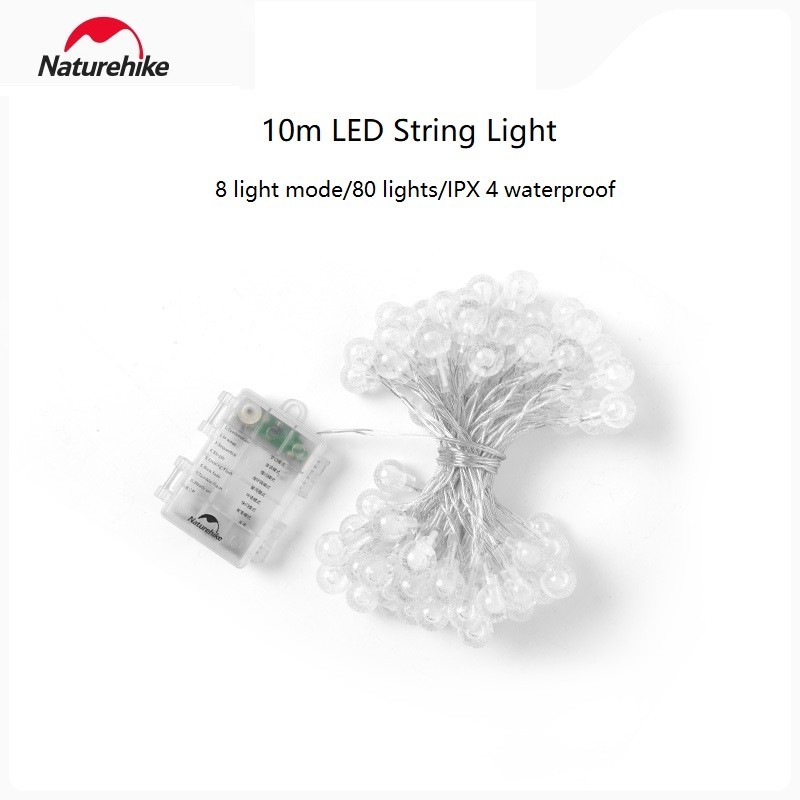 Naturehike 10m LED String Light IPX4 Outdoor Waterproof Ambient ...