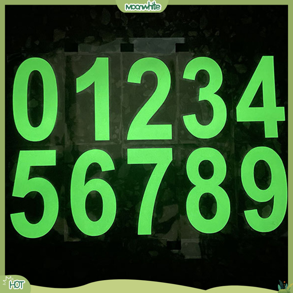 [MOONWHITE] Window Number Sticker Weatherproof Number Sticker ...