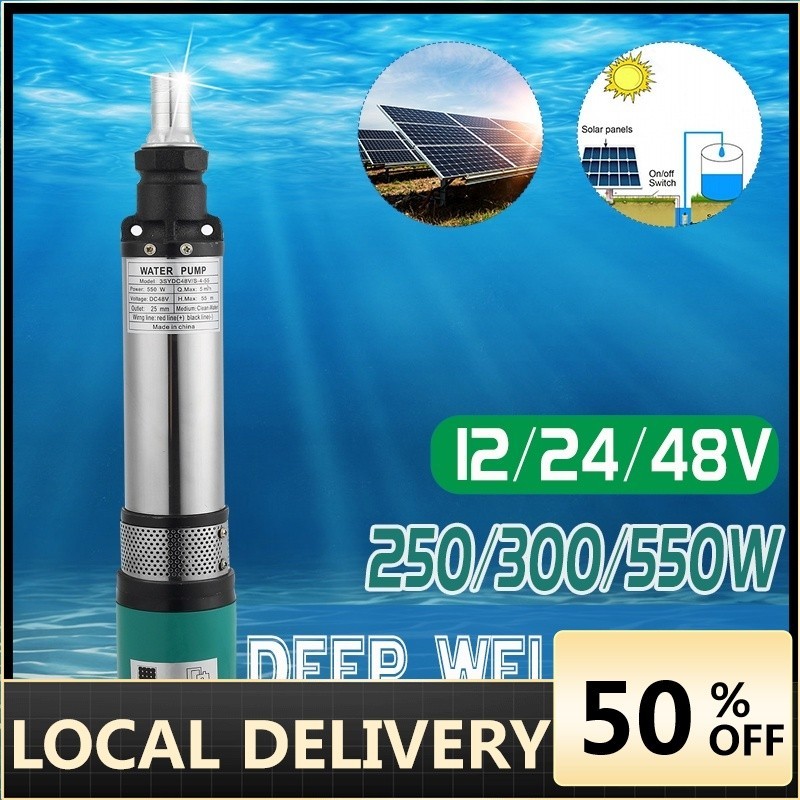 12/24V/48V Deep Well Water Pump Solar Water Pump High Lift DC Screw ...
