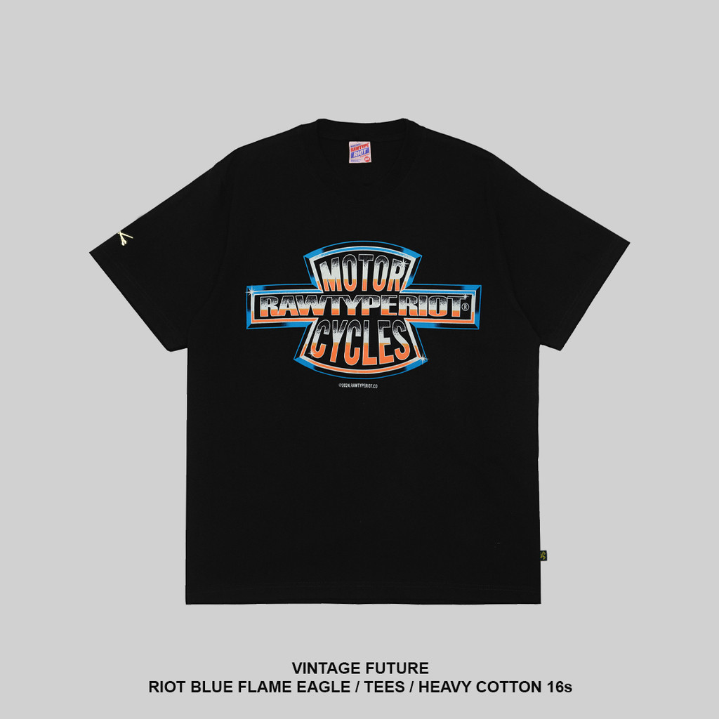 Rawtype Riot Riot Blue Flame Eagle - Black | Shopee Malaysia