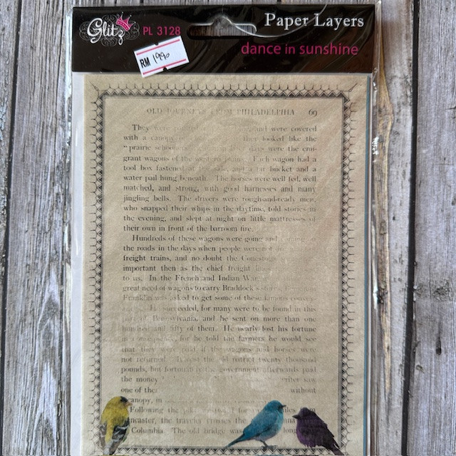 Glitz Design Dance In Sunshine Paper Layers 5"X7" 6/Pkg (Collage Papers ...