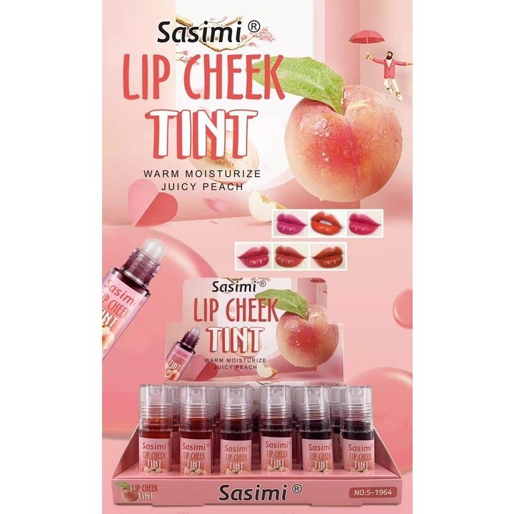 SASIMI LIP CHEEK TINT 24PCS (1BOX) | Shopee Malaysia
