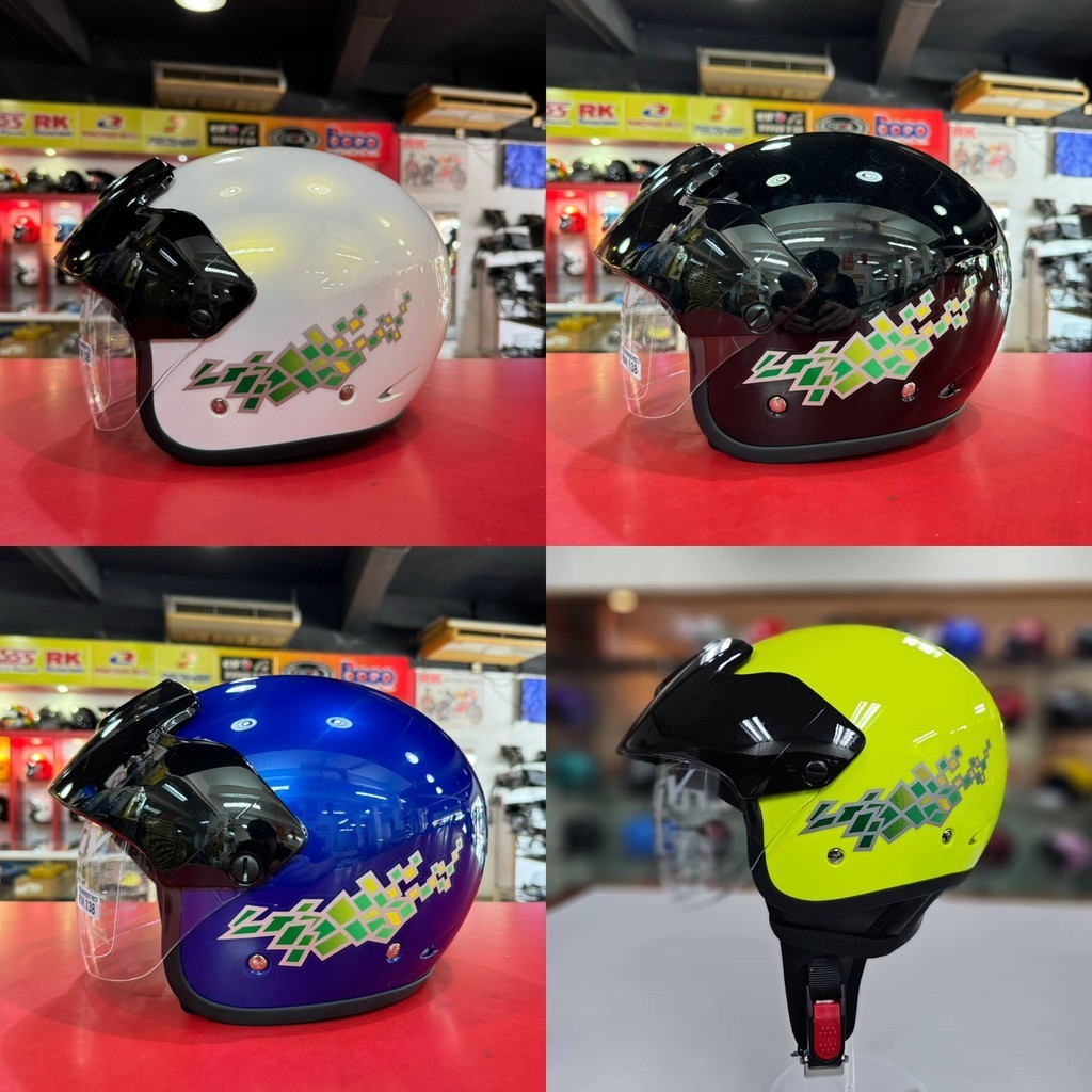 NEW ARRIVAL!!! RAYA SPECIAL!! SGV RIDER 2 KETUPAT HELMET HALF SETENGAH ...