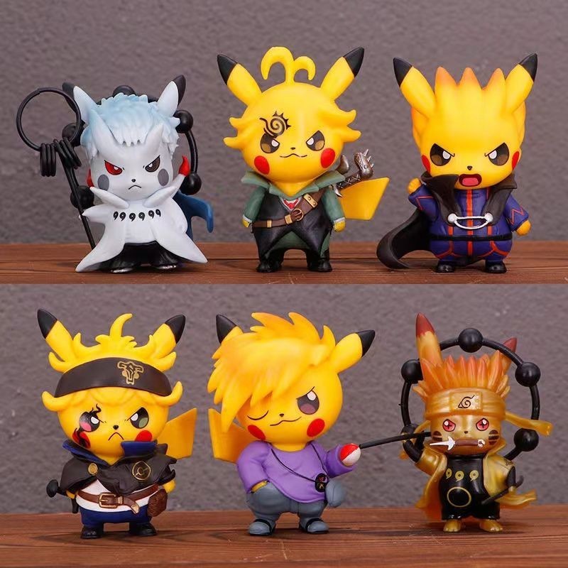 ((Full Set) Pikachu COS Naruto Six Paths Sage Figure Po (Full set ...