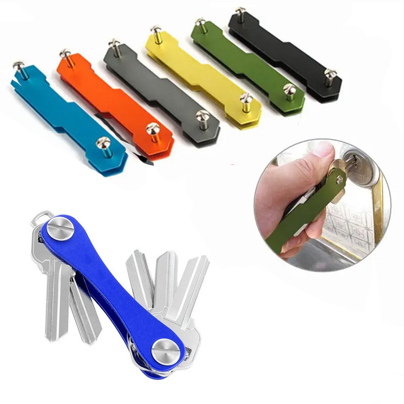 Key Organizer Clip Keys DIY Keychain Smart Holder Foldable Keys Wallet ...
