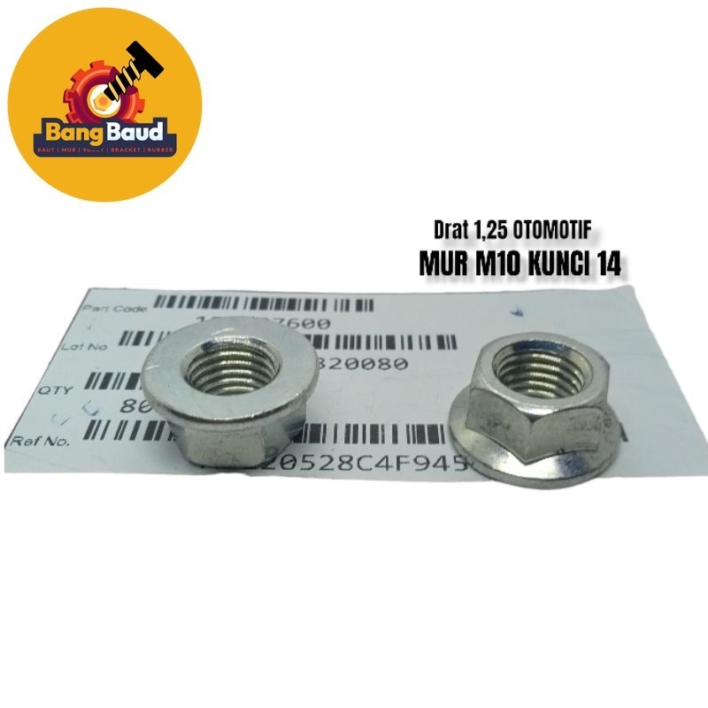 Flange Nut m10 Key 14 original Automotive Thread Bolt Cap Nut | Shopee ...