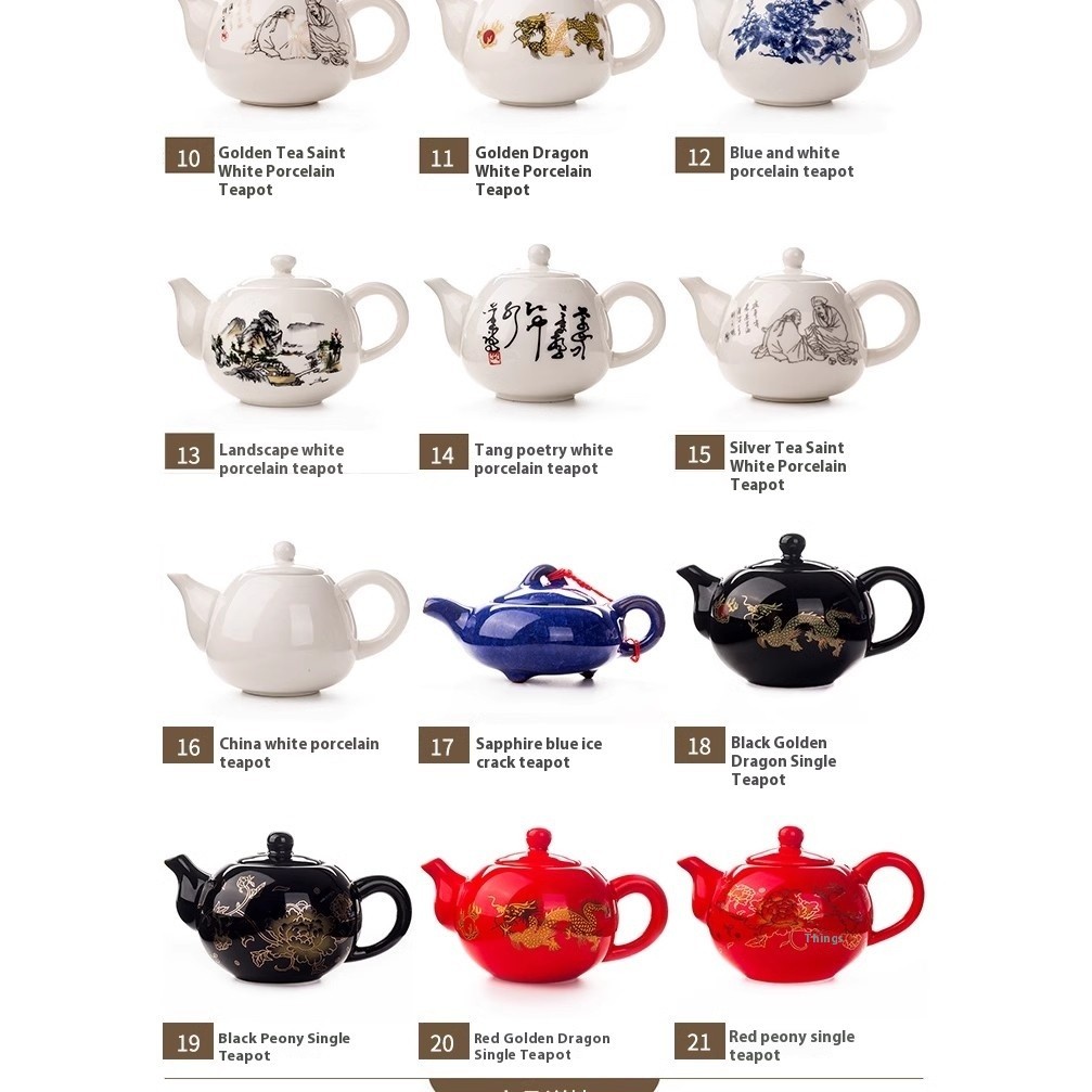 [Ermu Teaware] Teapot Single Large Size Teapot Purple Clay Teapot Kung ...