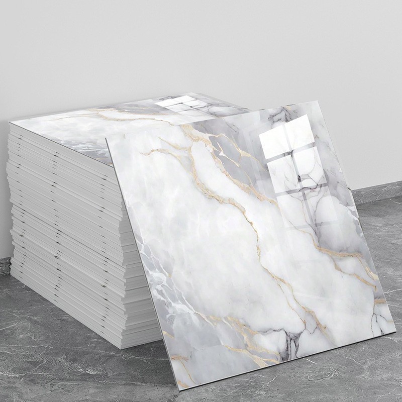 30x30cm Imitation Marble Tiles Wall Stickers Waterproof PVC Self ...