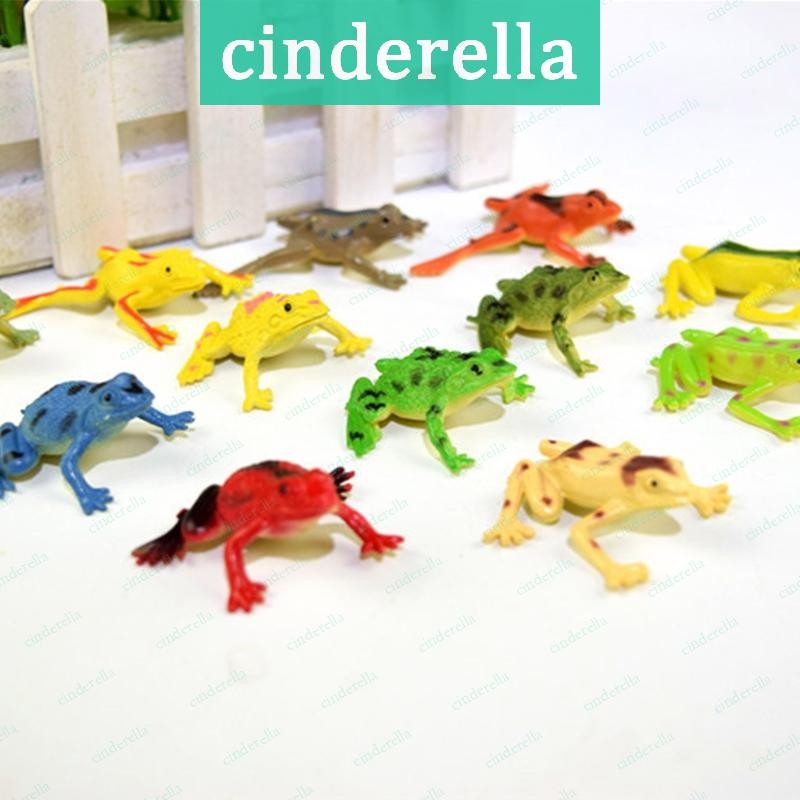 Cind 12pcs Model for Frog Vivid Frogs Nature Science Learning Figurine ...