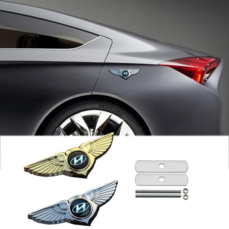 Car Body Trunk Sticker Front Grille Emblem for Hyundai Verna Sedan ...