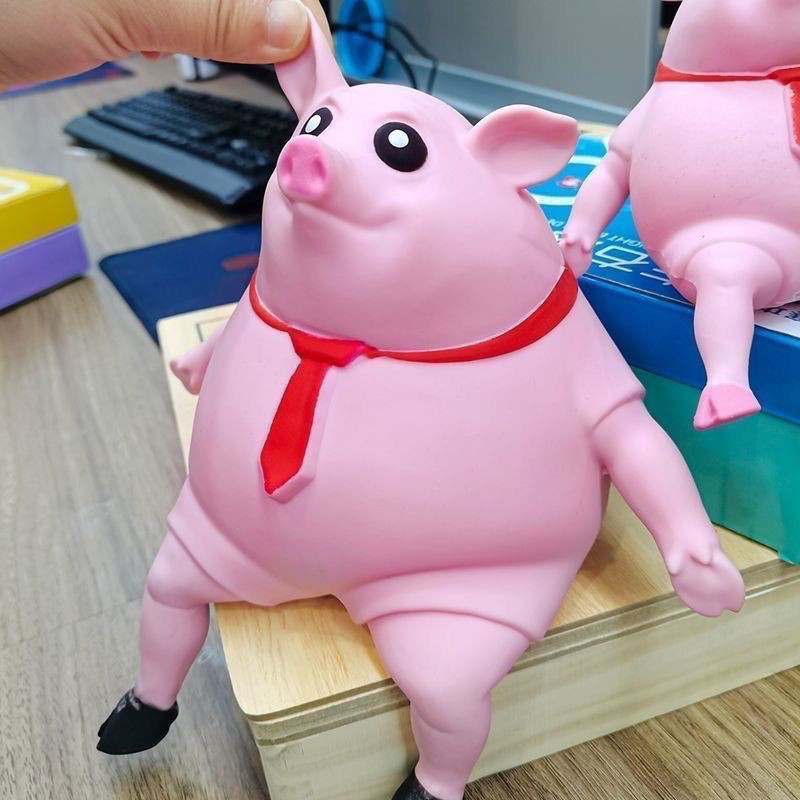 9686 People Collection Deformed Green Head Decompression Toy Pink Skin ...