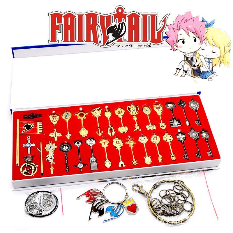 Fairy Tail Merchandise Keychain 35 Styles Star Fairy Key Zodiac 12 ...