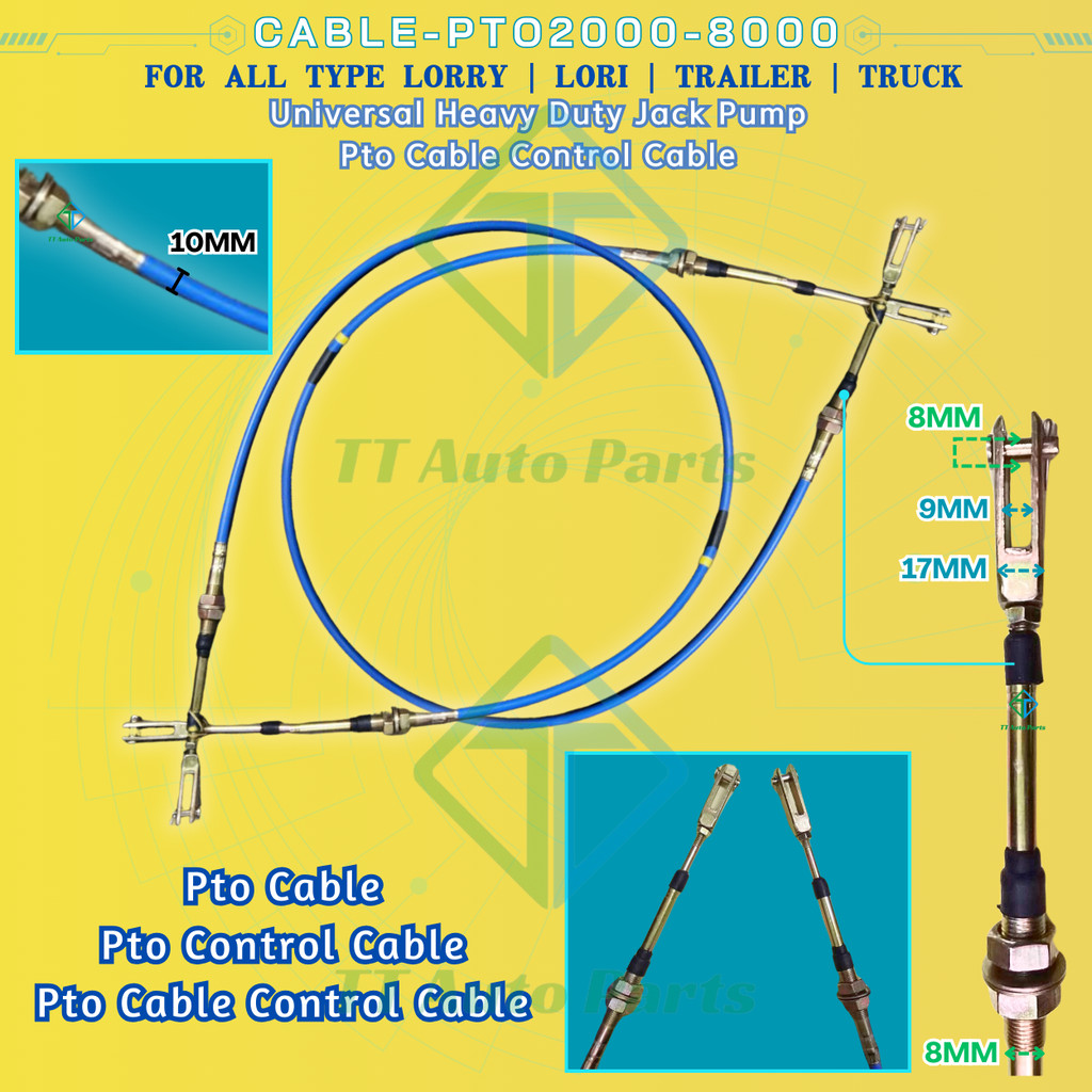 Universal PTO Cable Control Cable | PTO Control Cable Untuk All Type ...