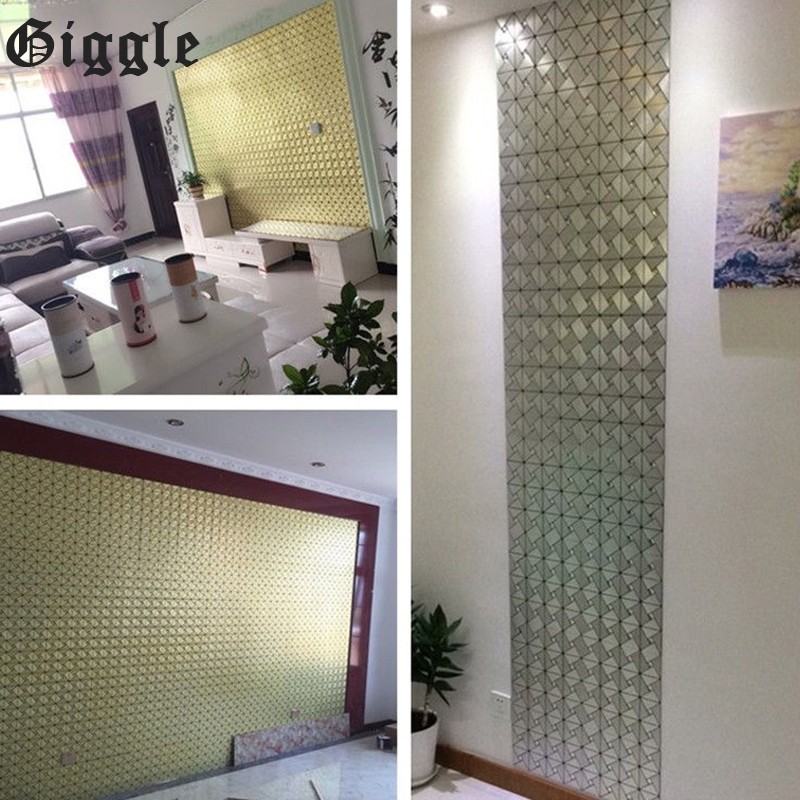 【GIG】Mosaic Aluminum Backsplash Wall Tile Self Adhesive Peel and Stick ...