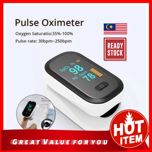 Portable Finger Pulse Oximeter LED for Accurate SPO2 & Heart Rate ...