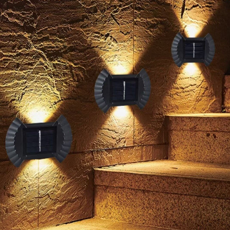 Solar Wall Light LED Waterproof Solar Wall Light Staircase Aisle Wall ...