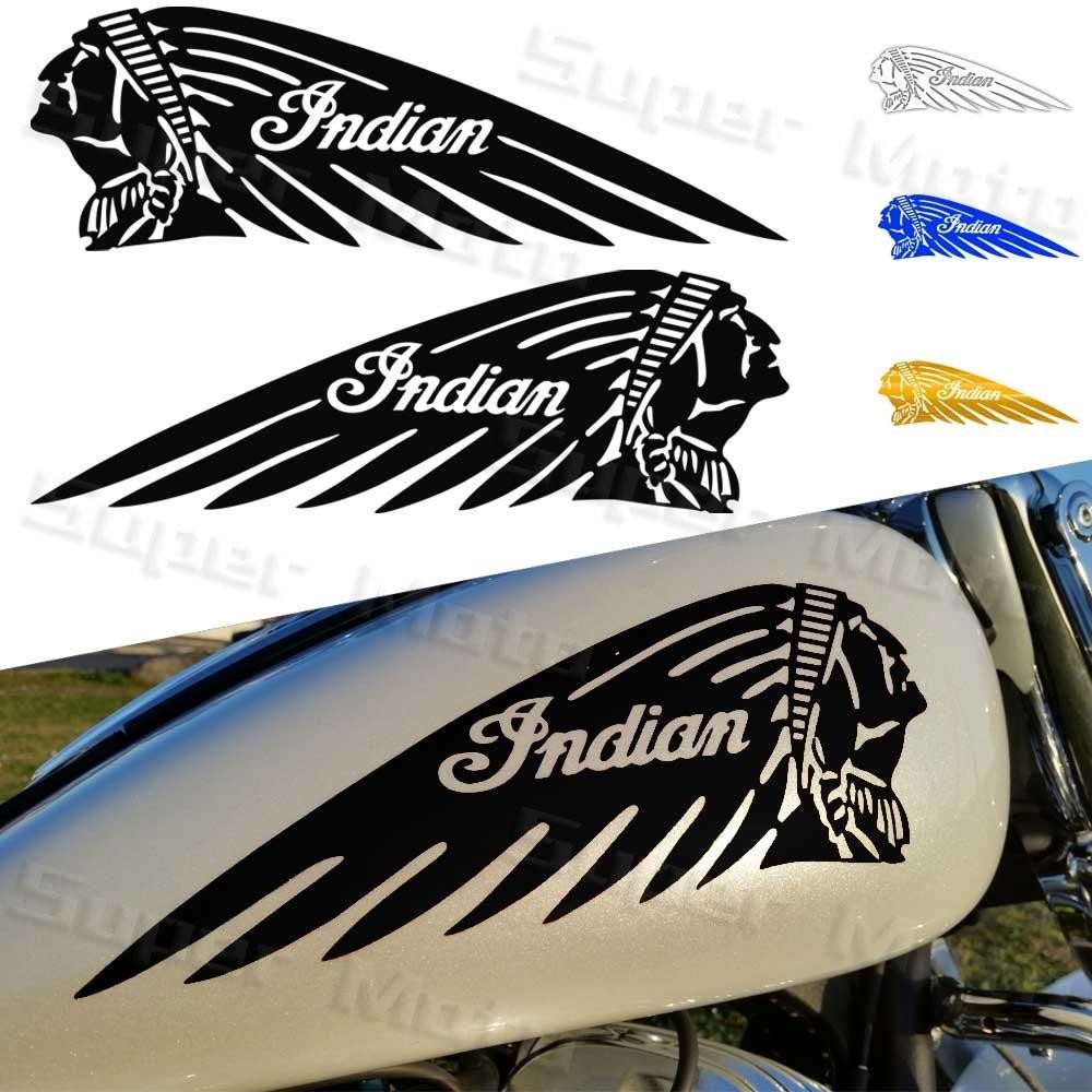 Reflective Motorcycle Accessories Stickers Fuel Tank Indian Feather ...