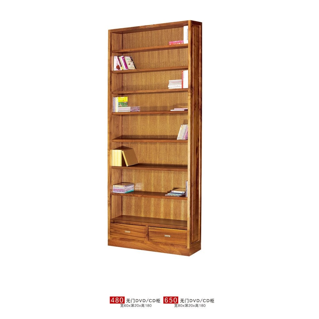 Jazz Rack 650 Doorless Black Walnut Solid Wood CD Cabinet, DVD Cabinet ...