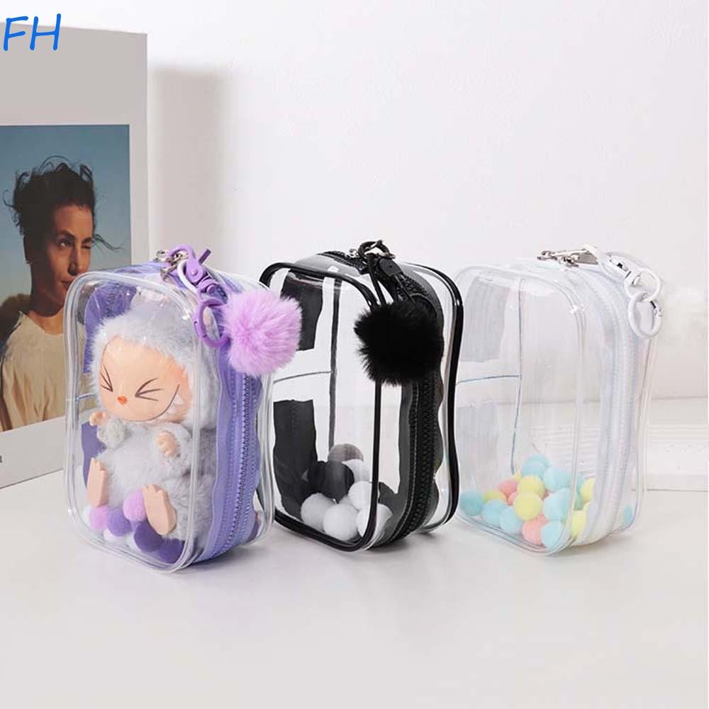 FENGHA Labubu V2 Doll Display Box, Thicken with Keychain Sit Down ...