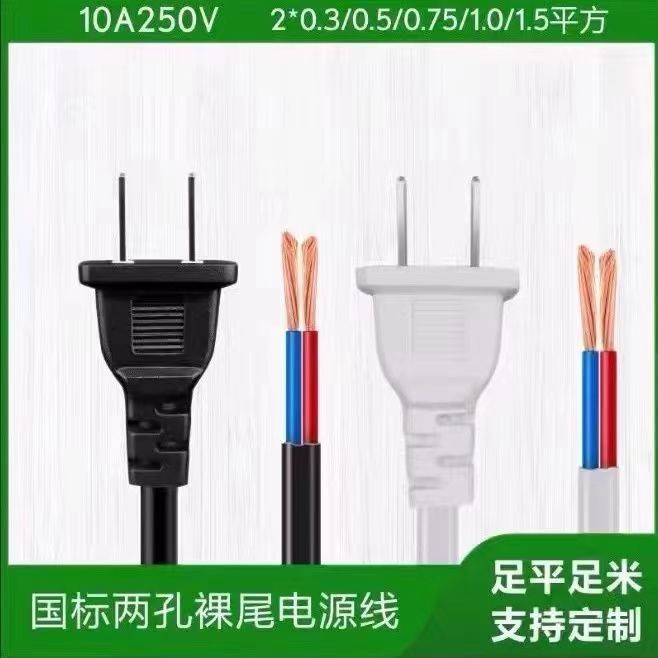 National Standard Power Cord Two Items Two Cores Two Plugs Two Holes ...