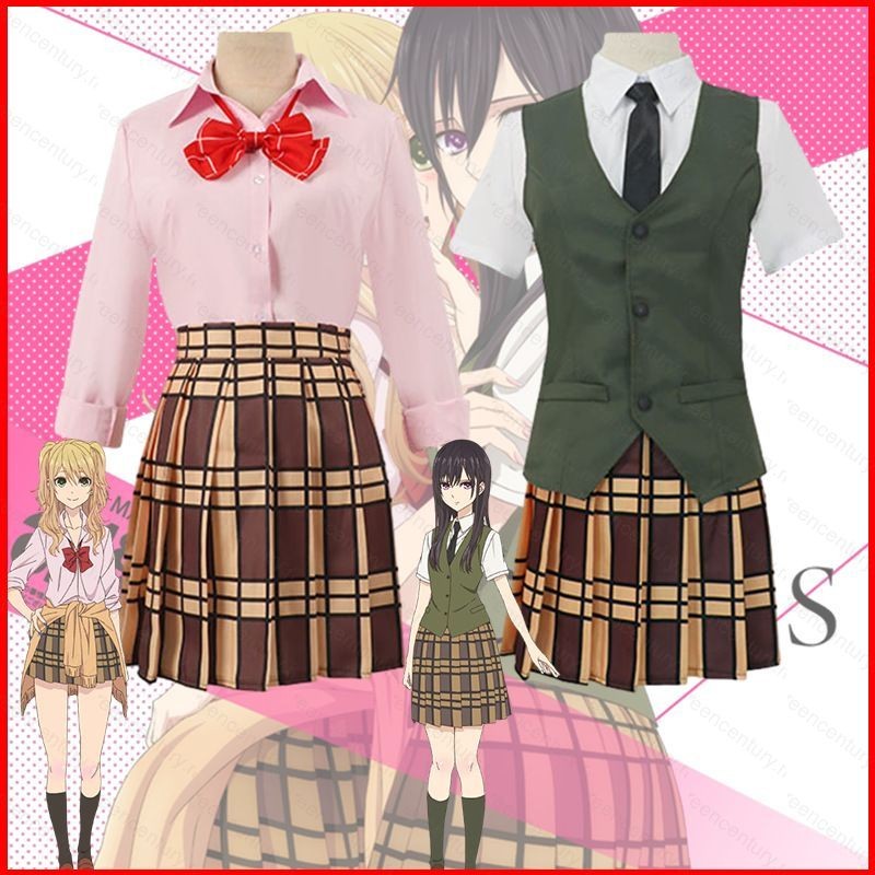 YS Citrus Anime Cosplay Costume JK School Uniform Women Top Skirt ...