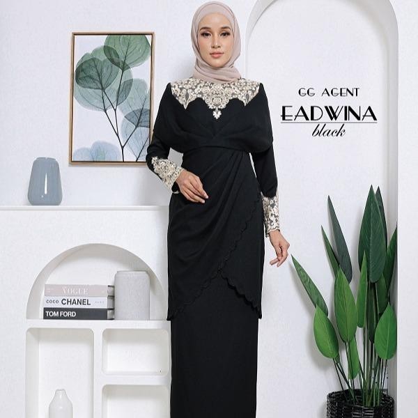Kurung Eadwina By GEROBOK GAGA Crepe Series S-XXL | Shopee Malaysia