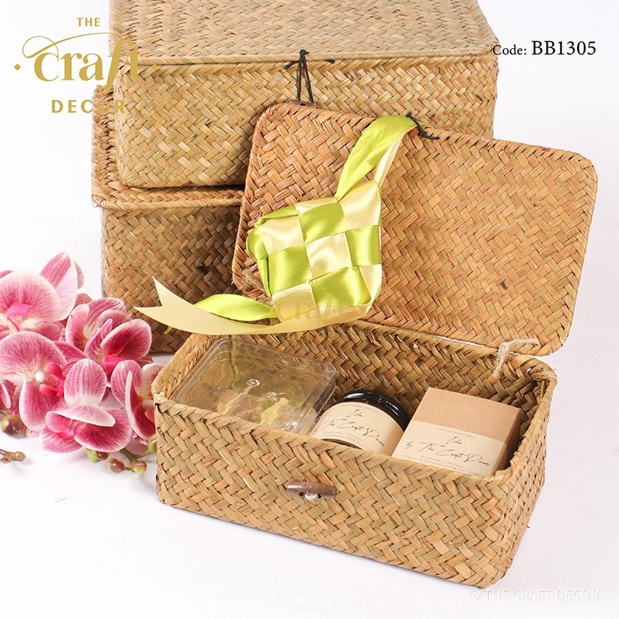 The Craft Decor Rectangle Grass Basket With Lip | Bakul Hantaran Gift ... The Craft Decor Rectangle Grass Basket With Lip | Bakul Hantaran Gift ...