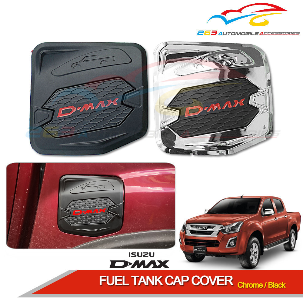 ISUZU D-MAX DMAX 2012-2020 FUEL TANK CAP COVER (CHROME / BLACK) | Shopee Malaysia