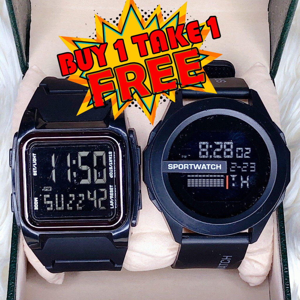 Original Men Watch POSHI Buy 1 Take 1 Watch Waterproof Alarm ...