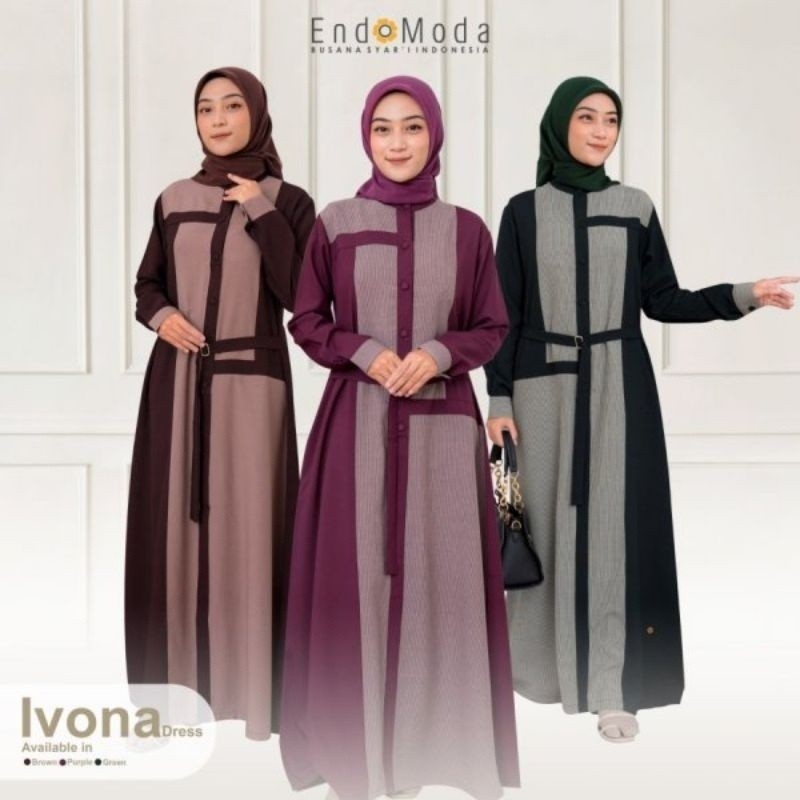 Endomoda IVONA brand Gamis shirt | Shopee Malaysia