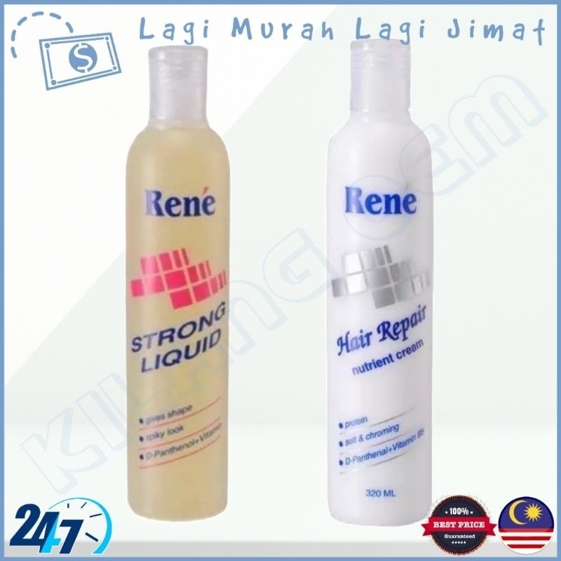 Rene Hair Repair Nutrient Cream 320ml / Strong Liquid Gell 250ml | Shopee Malaysia