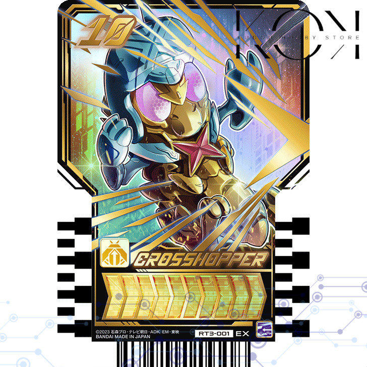 Bandai Kamen Rider Gotchard DX Ride Chemy Trading Card RT3-002 RT3-003 CROSSHOPPER 假面骑士歌查德 DX卡牌 ...