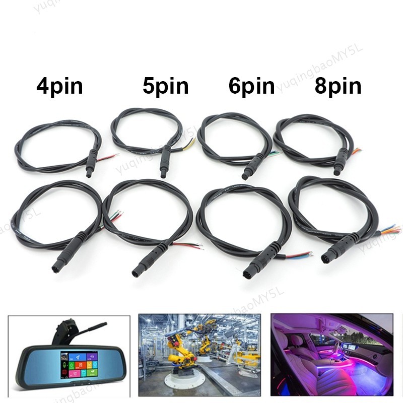 DIY 4/5/6 pin core Jack Car DVR Camera Extension Cable HD Monitor ...