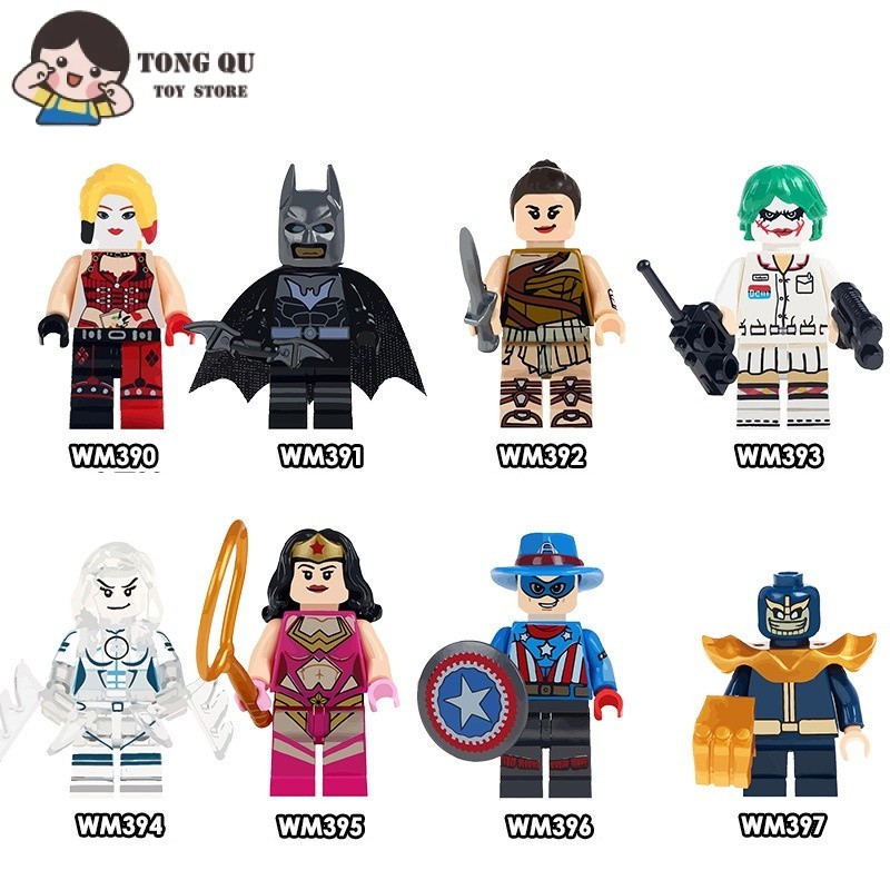 Superhero Minifigures Invisible Woman Building Block Doll Collection ...