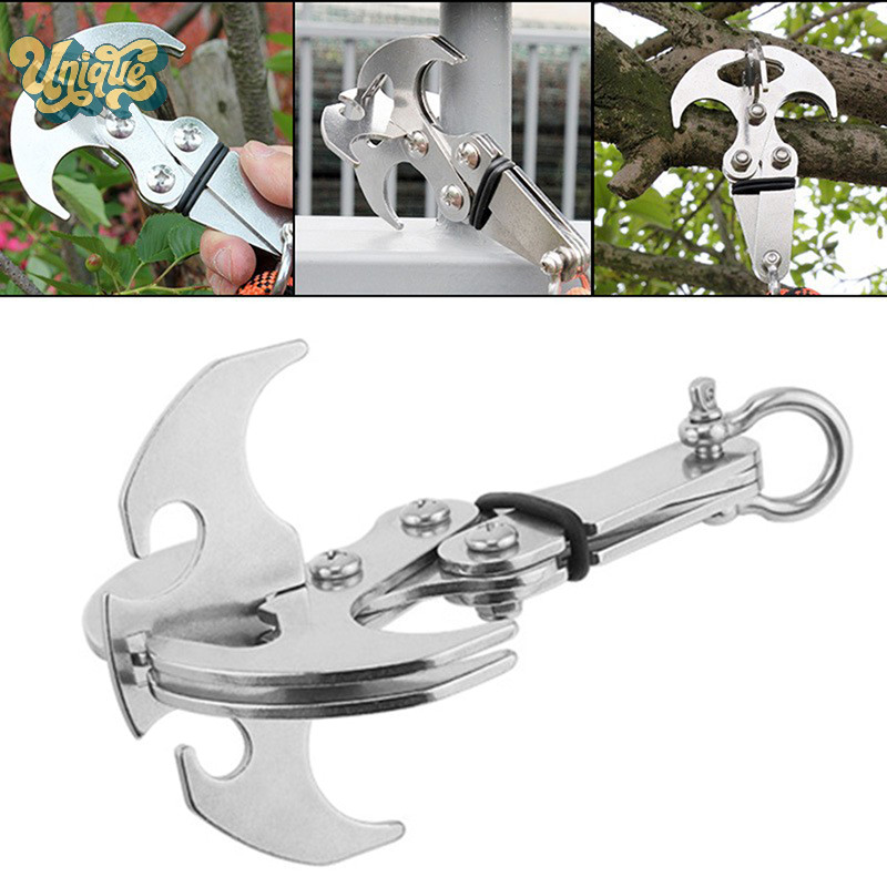 (Unique) Folding gravity grabbing hook outdoor rock climbing rescue ...