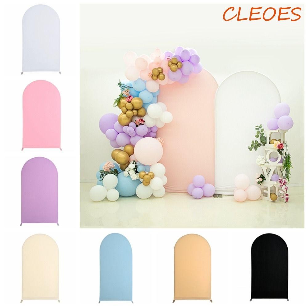 CLEOES Arch Backdrop Stand Cover, Solid Color Doubleside Double Sided ...
