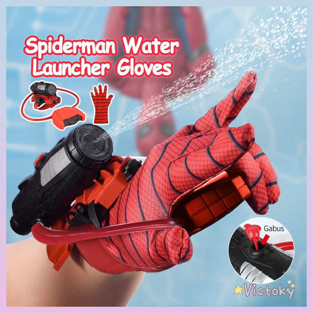 Victoky Spiderman Wed Shooter Water Toy Web Shooter for Kids Toys ...
