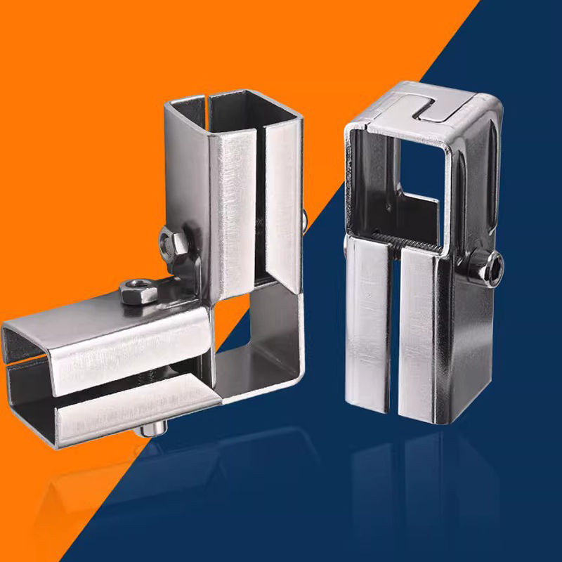 25 * 25mm Stainless Steel Square Pipe Connector Square Pipe Clamp ...