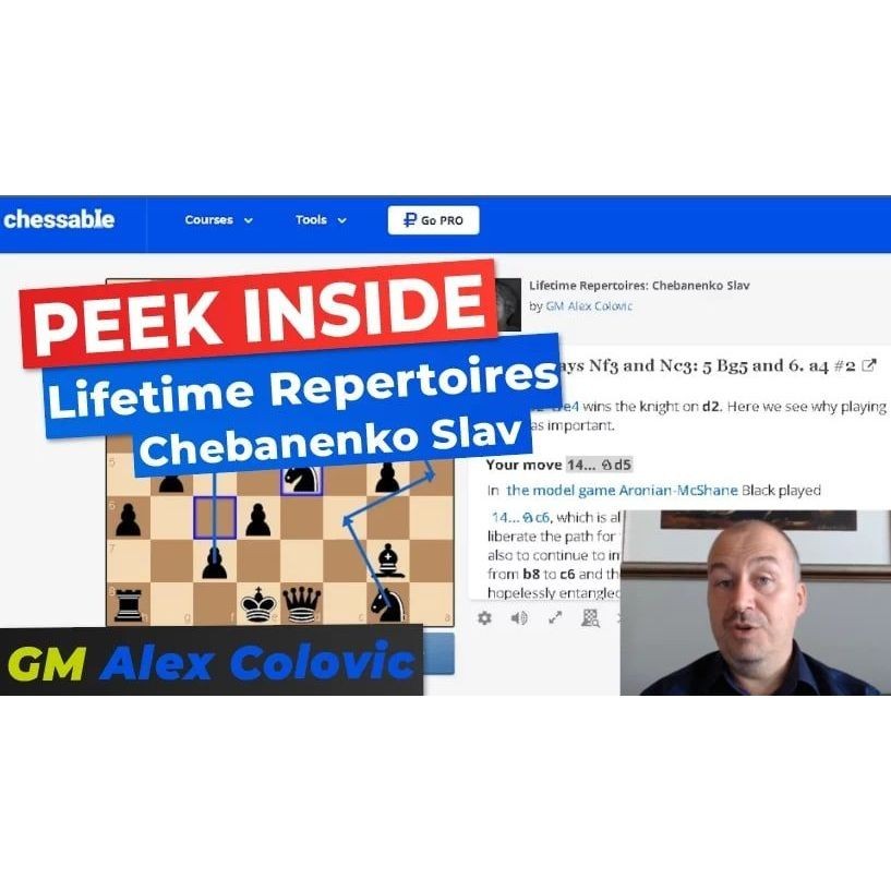 PREMIUM!! CHESS VIDEO | Lifetime Repertoires : Chebanenko Slav By GM ...