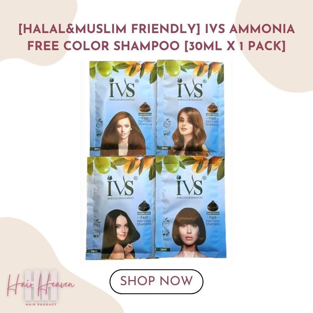 🔥LOWEST PRICE🔥 [HALAL&MUSLIM FRIENDLY] IVS AMMONIA FREE COLOR SHAMPOO ...