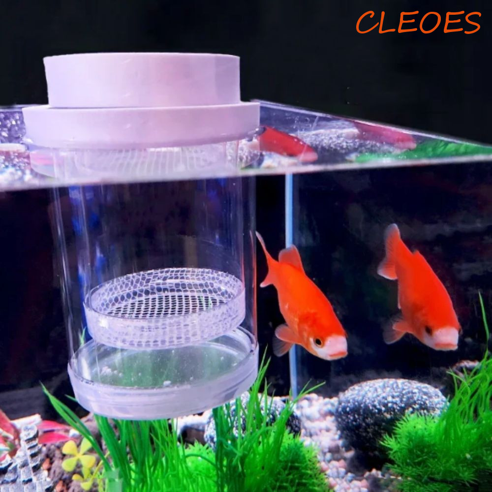 CLEOES Fish Breeding Isolation Box, Plastic Fine/Coarse Mesh Floating ...