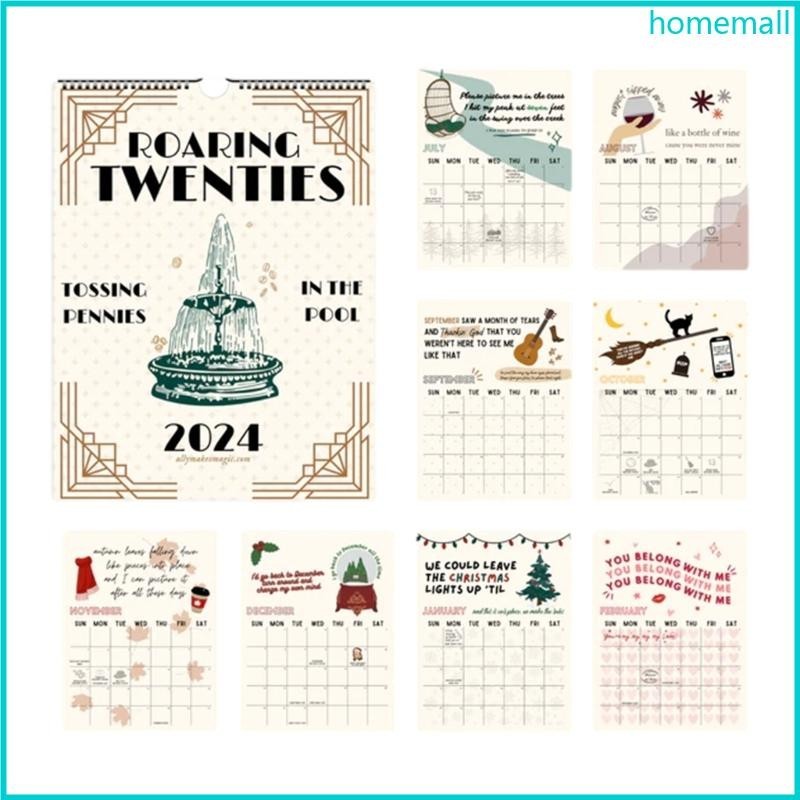 HO Retro inspired 2024 Wall Calendar Charm Designs Fine Craftsmanship ...