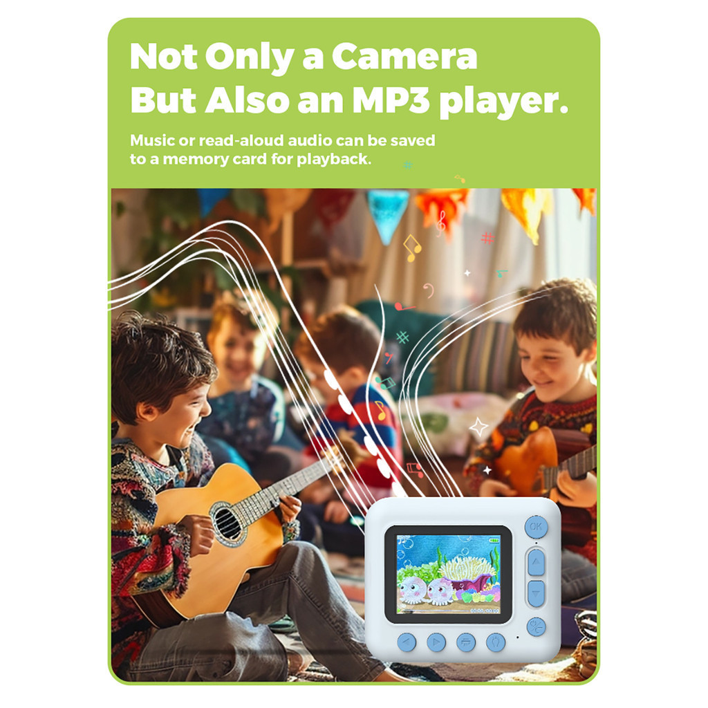 9IMOD Kids Camera Instant Print Camera 2.4 inch 1080P Children Digital ...