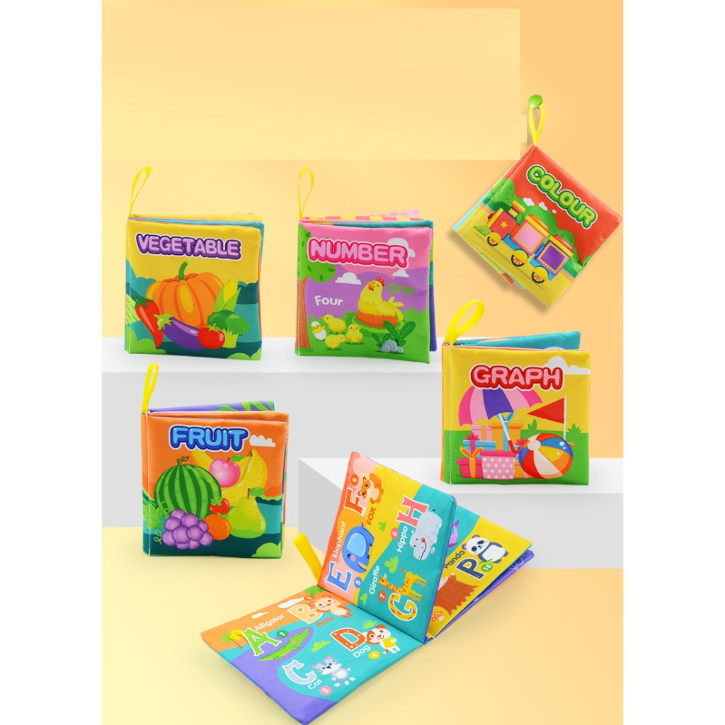 EARLY LEARNING Baby Cloth Book Baby Fabric Book Soft Book Baby Reading ...