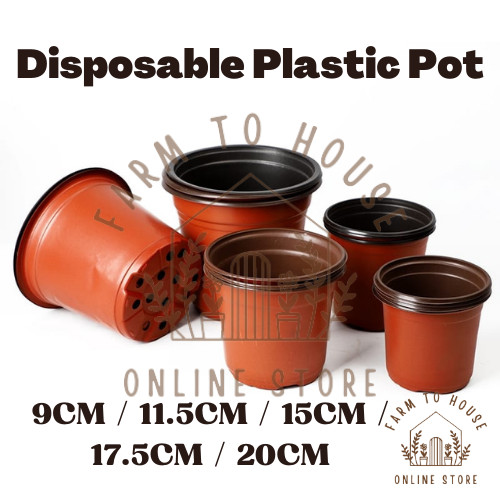Disposable Ultra Thin Plactic Flower Pot Plant Pot Nursery Pot Pasu ...