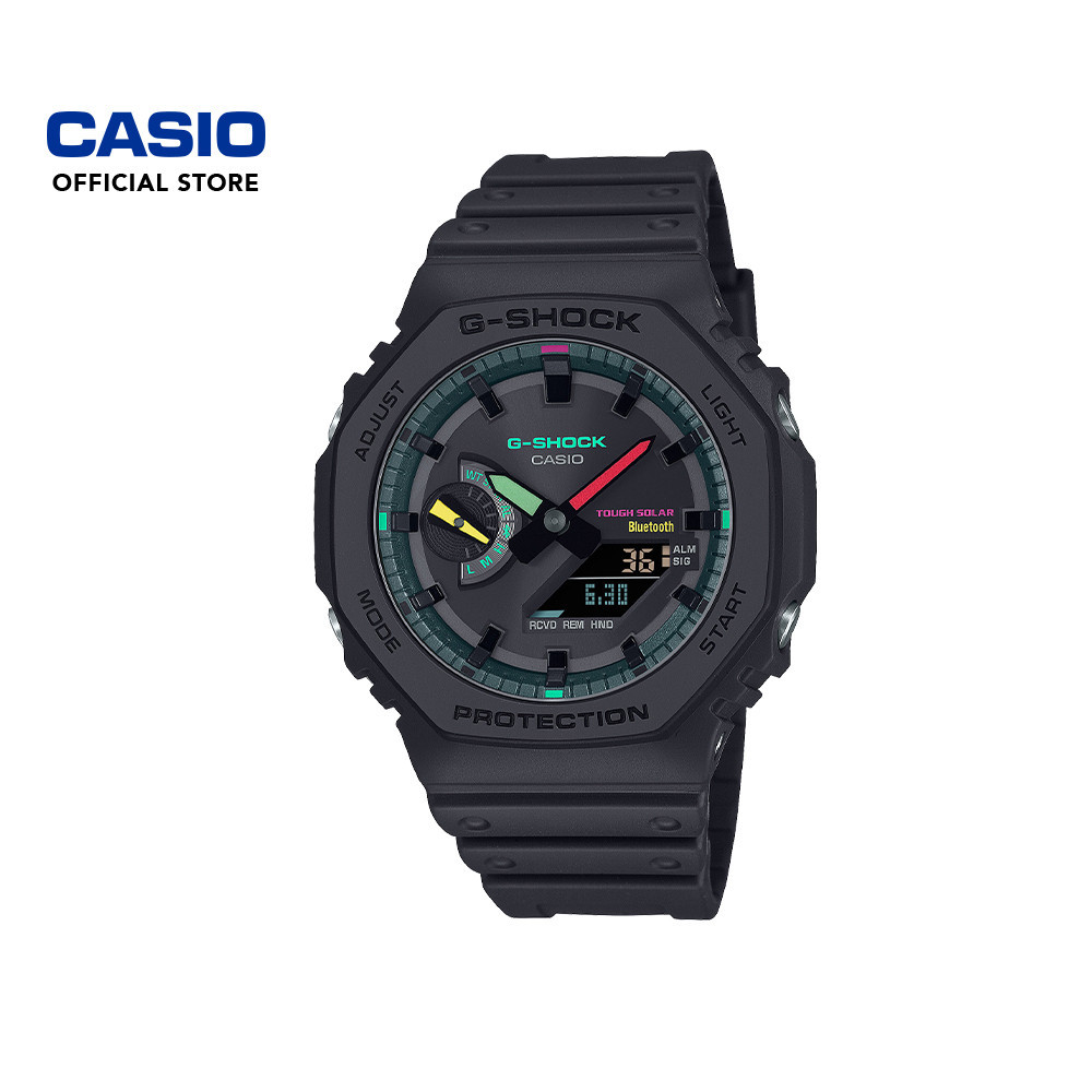 Casio G-Shock Multi-Fluorescent Accents Series GA-B2100MF-1A Black Bio ...