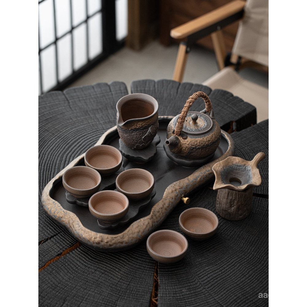Stoneware Kung Fu Tea Set Full Set Home Influencer Tea Set One Set ...