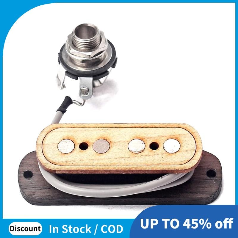 4 String Guitar Pickup Single Coil Pickup with 6.35mm Jack for Electric ...
